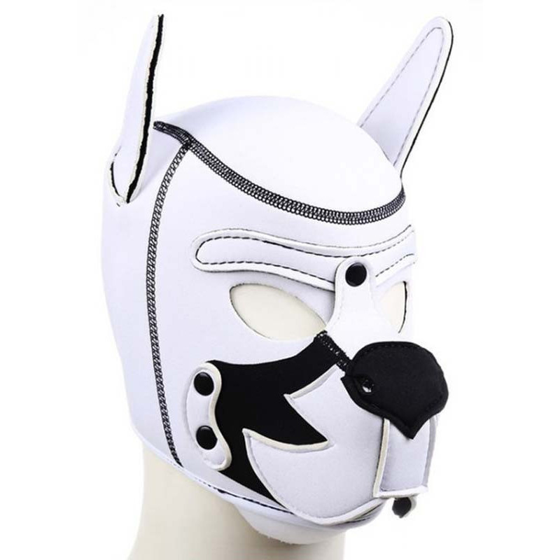 Cagoule de chien PUPPY FOX Néoprène noir-blanc